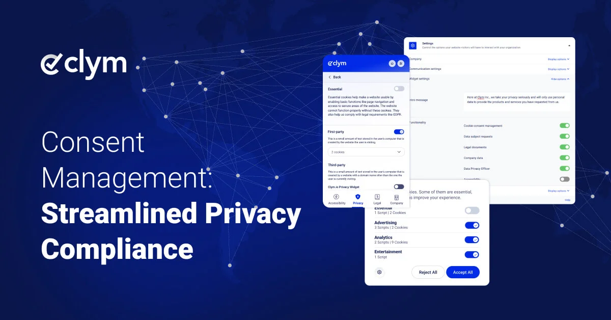 Consent Management Platform for GDPR, CCPA & Privacy Laws | Clym