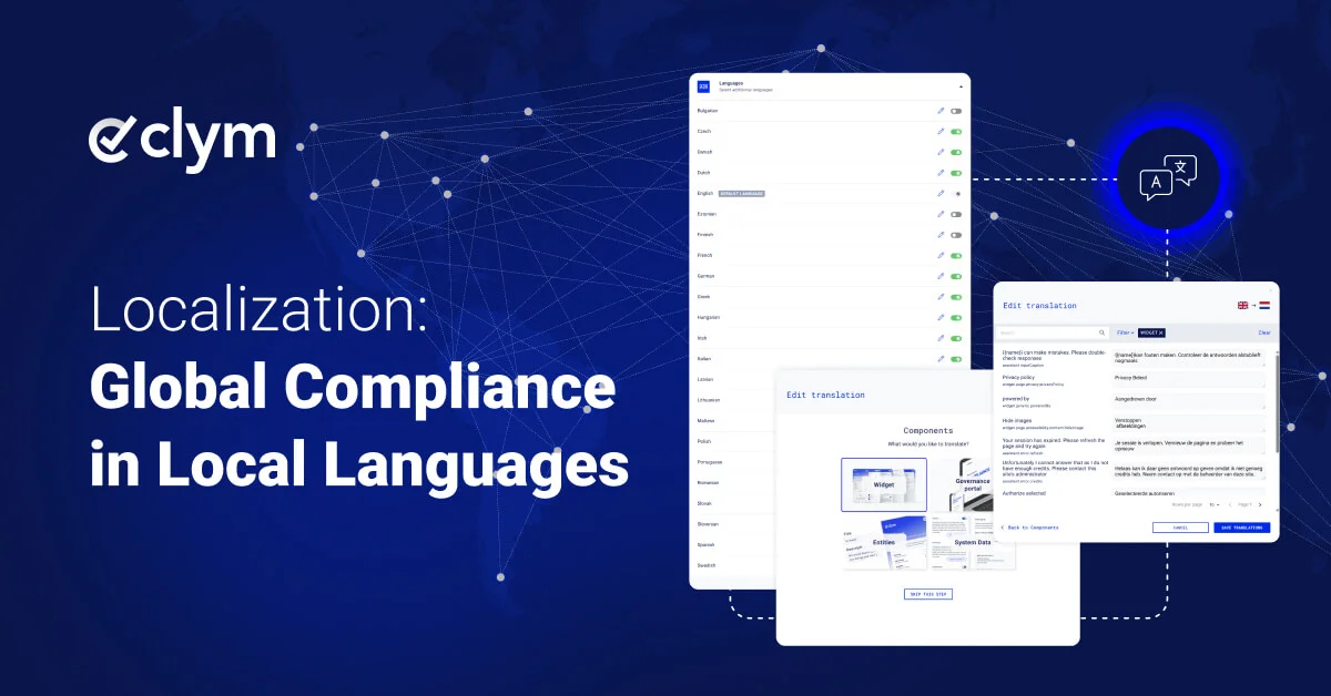 Clym Localization: Global Compliance in Local Languages