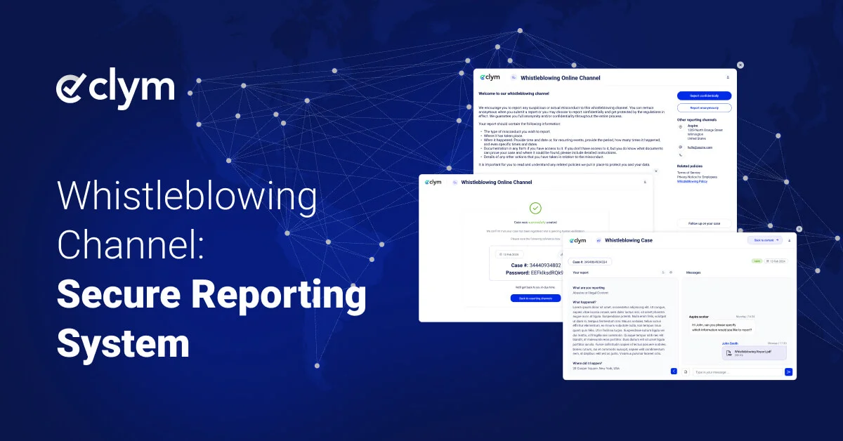 Whistleblowing Channel: Secure Reporting System | Clym